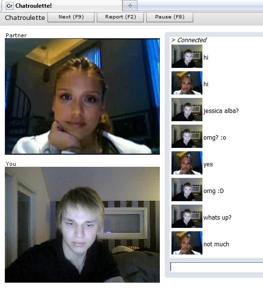 Jessica Alba на Chatroulette пикабу