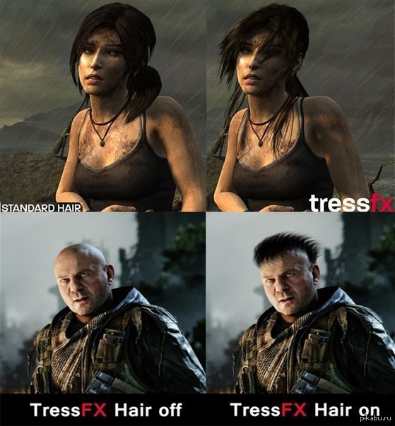 Технология реалистичных волос TressFX? | Пикабу