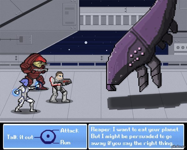 Mass Effect 8 bit | Пикабу