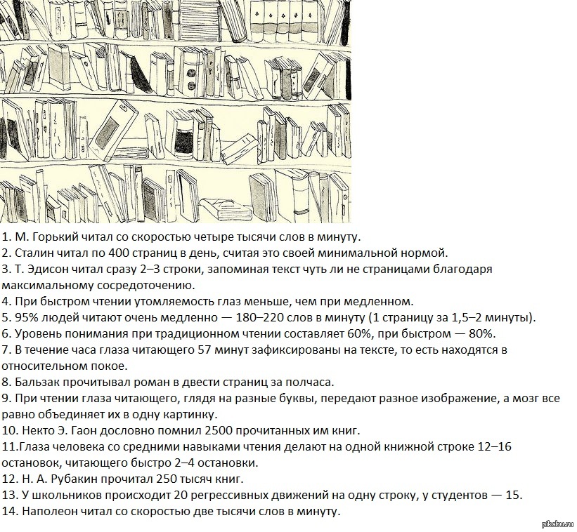 Интересные факты о чтении. | Пикабу